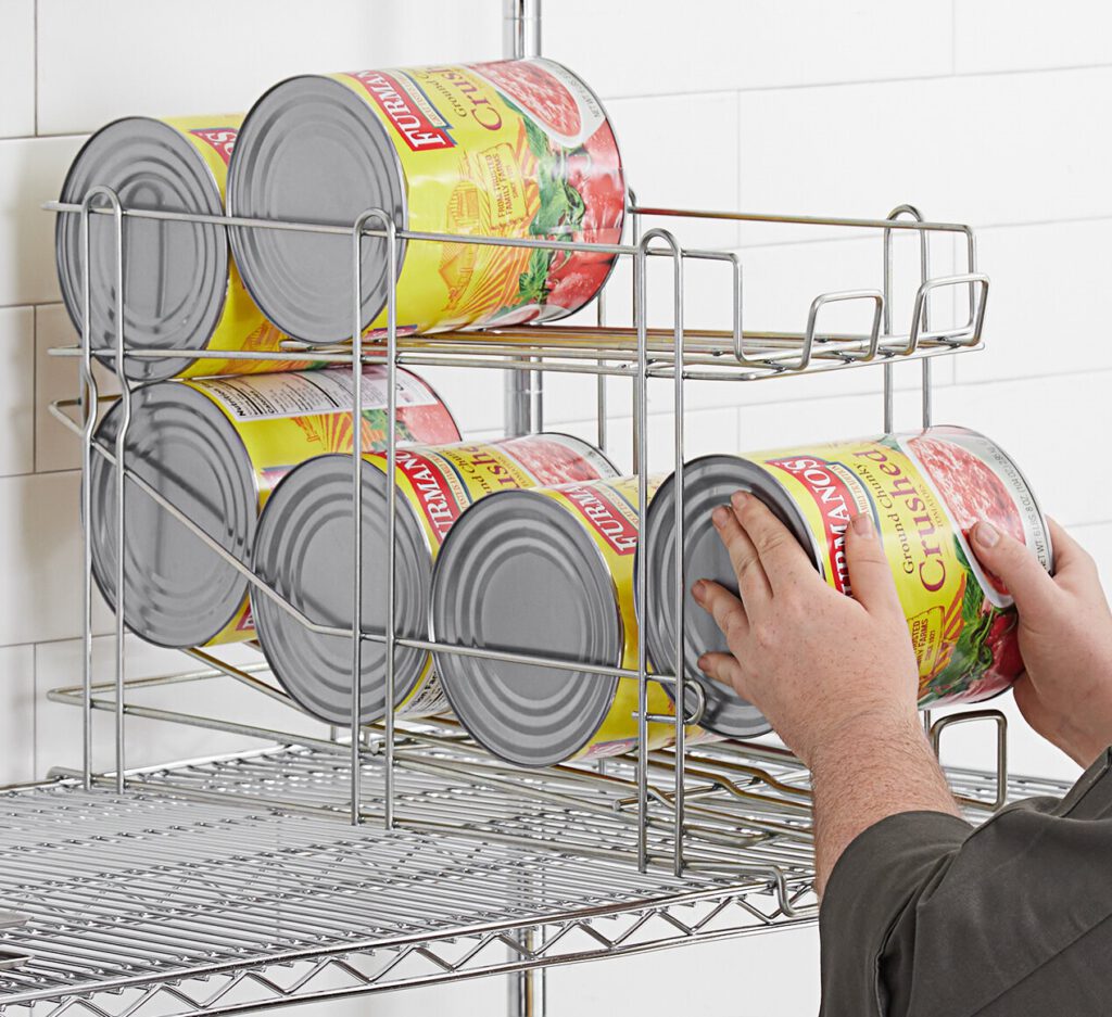 FIFO Wire Can Rack - Orange Spectrum